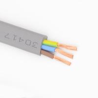 China Elevator Air Conditioner Flat Cable 3x2.5mm PVC Insulated Stainless Steel Reinforced 300V 500V for sale