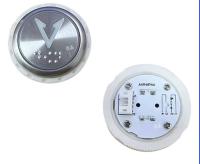 China Elevator Switch Button A4N49744 Circular Braille Button DC24V Stainless Steel for sale