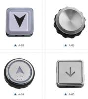 China Elevator Switch Button Stainless Steel DC24V LED Backlit for Mitsubishi Otis Kone for sale