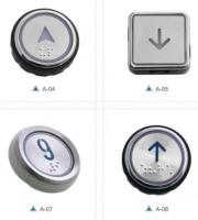 China Elevator Switch Button Stainless Steel DC24V LED Backlit for Mitsubishi Otis Kone for sale