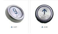 China Elevator Switch Button Stainless Steel DC24V LED Backlit for Mitsubishi Otis Kone for sale