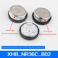 China Good Quality Elevator Push Button Stainless Steel Plate With Braille Tact Switches  Elevator Circle Button for sale