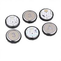 China Good Quality Elevator Push Button Stainless Steel Plate With Braille Tact Switches  Elevator Circle Button for sale