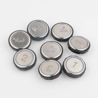 China Good Quality Elevator Push Button Stainless Steel Plate With Braille Tact Switches  Elevator Circle Button for sale