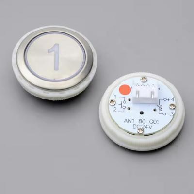 China Higher Cost Performance Stainless Steel Elevator Push Button Lift Spare Part Customizable Digital Floor Button for sale