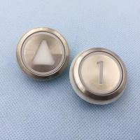 China Stainless Steel Elevator Push Button with Braille LED Backlit DC24V for Villa Hotel for sale