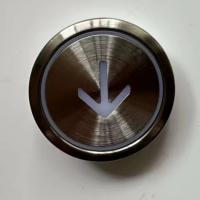 China Stainless Steel Elevator Push Button DC24V LED Backlit Compatible with Mitsubishi Otis for sale