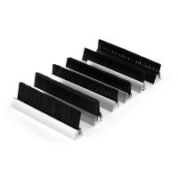 China Escalator Safety Brush Anti Pinch Flame Retardant Nylon Single Row Double Row Base Aluminum Alloy for sale