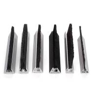 China Escalator Safety Brush Anti Pinch Flame Retardant Nylon Single Row Double Row Base Aluminum Alloy for sale
