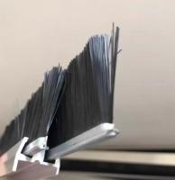 China Escalator Safety Brush Anti Pinch Flame Retardant Nylon Single Row Double Row Base Aluminum Alloy for sale