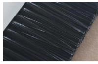 China Escalator Safety Brush Anti Pinch Flame Retardant Nylon Single Row Double Row Base Aluminum Alloy for sale