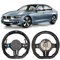 China Sports Design Customized Alcantara LED Carbon Fiber Steering Wheel for BMW M3M4M5X1-X6 for sale