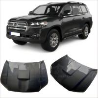 China Lightweight 160*150*30 Carbon Fiber Hood for Toyota Land Cruiser LC200 Open Hole Design for sale
