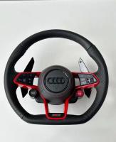 China Audi Red Multi-Function Steering Wheel Perfect for A3 A4L A5 A6L A7 A8 Q5 Q3 Series for sale