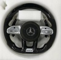 China Mercedes-Benz Old Model AMG Carbon Fiber Steering Wheel 55cm Diameter Nappa Leather for sale
