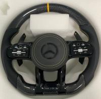 China Mercedes-Benz Old Model AMG Carbon Fiber Steering Wheel 55cm Diameter Nappa Leather for sale