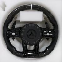China Mercedes-Benz Old Model AMG Carbon Fiber Steering Wheel 55cm Diameter Nappa Leather for sale