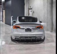 China Tesla Model3 Carbon Fiber Front and Rear Lip Side Skirt Body Kit for Superior Fitment for sale