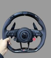 China Volkswagen R8/RS/GTI/Golf R Multi-Function Steering Wheel 55cm Diameter Red Stitch Color for sale