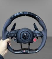 China Volkswagen R8/RS/GTI/Golf R Multi-Function Steering Wheel 55cm Diameter Red Stitch Color for sale
