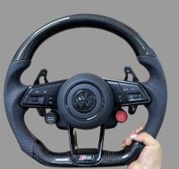 China Volkswagen R8/RS/GTI/Golf R Multi-Function Steering Wheel 55cm Diameter Red Stitch Color for sale