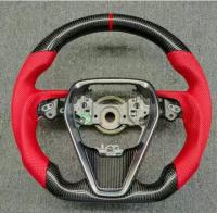 China Customized Carbon Fiber LED Racing Marquee Steering Wheel Suitable for Toyota Camry for sale