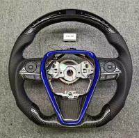 China Customized Carbon Fiber LED Racing Marquee Steering Wheel Suitable for Toyota Camry for sale