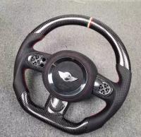 China Carbon Fiber Steering Wheel 44*44*25 Perfect Fit for BMW Mini Cooper R55/56/60 F55/56 for sale