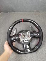 China Carbon Fiber Steering Wheel 44*44*25 Perfect Fit for BMW Mini Cooper R55/56/60 F55/56 for sale