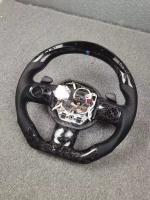 China Carbon Fiber Steering Wheel 44*44*25 Perfect Fit for BMW Mini Cooper R55/56/60 F55/56 for sale
