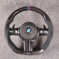 China True Carbon Fiber 44*44*25 Steering Wheel Assembly Set for Bmw M2/M3/M4/M5/M6 Racing for sale