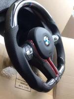 China True Carbon Fiber 44*44*25 Steering Wheel Assembly Set for Bmw M2/M3/M4/M5/M6 Racing for sale