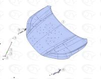 China Changan 160*150*30 Engine Cover S202F270101-0200 for 2020-2023 Aftermarket Accessories for sale