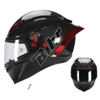 China Full Face Carbon Fiber Pattern Motorcycle Helmet Bill K6 Large for Knight's Protection for sale