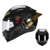 China Full Face Carbon Fiber Pattern Motorcycle Helmet Bill K6 Large for Knight's Protection for sale