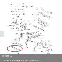 China Black Front Bar Skeleton Car Anti-Collision Beam for Tiggo 3x OEJ69-2803700 100% Tested for sale