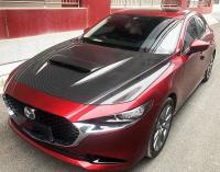 China Real Carbon Fiber Opening Cover Made in Suitable for Modified Mazda Axela MPS Model for sale