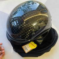 China Customized Logo Accepted Carbon Fiber Retro Spoon Helmet for Direct of 12k Half Helmet for sale