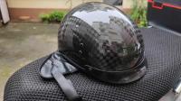 China Customized Logo Accepted Carbon Fiber Retro Spoon Helmet for Direct of 12k Half Helmet for sale