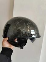 China Customized Logo Accepted Carbon Fiber Retro Spoon Helmet for Direct of 12k Half Helmet for sale