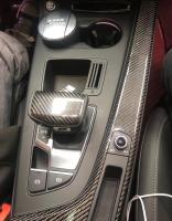 China 17-21 Audi A4L A5 Q5L Q7 S RS ABT Carbon Fiber Handball Cover Shift Handle Cover for Q5 for sale