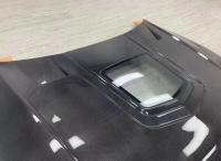 China 2016-2018 FOR Audi A6 A7 S7 C7 Carbon Fiber Cover with IMP Transparent Opening Design for sale