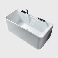 China Contemporary 1600mm Back To Wall Bath Freestanding Acrylic Soaking Tubs OEM for sale