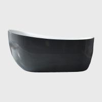 China Freestanding Corner Soaking Bathtub White Acrylic Wall Type With Overflow Drainer for sale