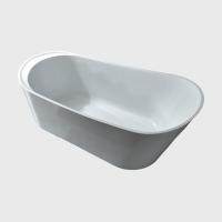 China Bathtub Round Freestanding Acrylic Bathtub Price Simple Design of Black Bathtub for Villa Hotel Bathrooms for sale