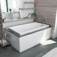 China CUPC Approved Undermount Soaking Tub White Alcove Acrylic 60 X 30 for sale