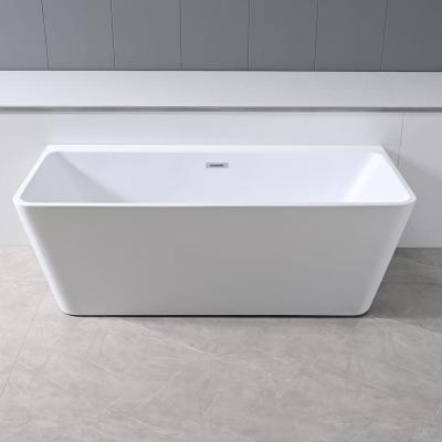 China Modern White Round Smooth Acrylic Freestanding Deep  Soaking Bathtubs for sale