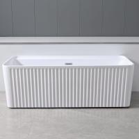 China Personalized Stand Alone Acrylic Soaking Tubs Stand Alone 59x30 Anti Slip for sale
