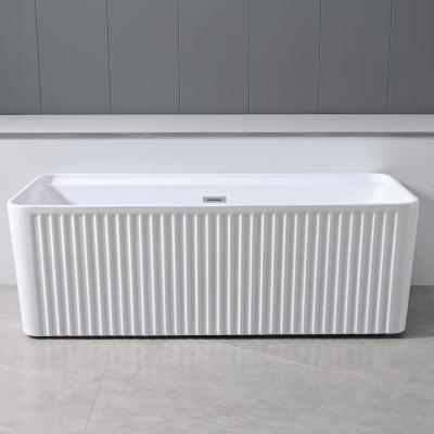 China Personalized Stand Alone Acrylic Soaking Tubs Stand Alone 59x30 Anti Slip for sale