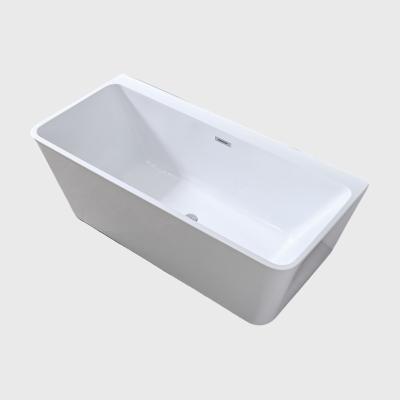 China Bathroom Reinforced Acrylic Back To Wall Bathtubs For Adult Stand Alone 1500mm for sale